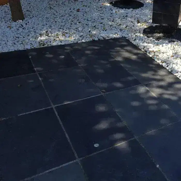 Brazilian Black Slate Paving Slabs 600x400x20mm