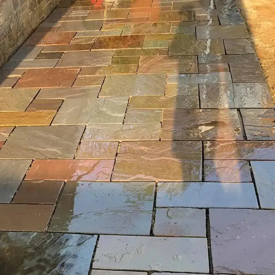 Raj Blend Sandstone Paving Patio 3 Sizes 22mm