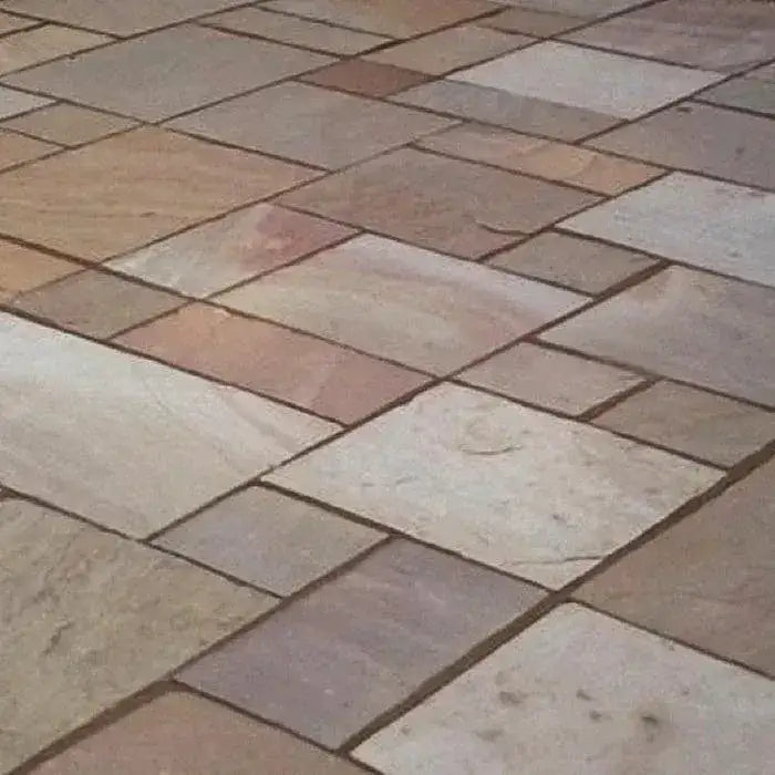 Rippon Buff Indian Sandstone Paving Patio Packs 22mm - Paving Slabs UK