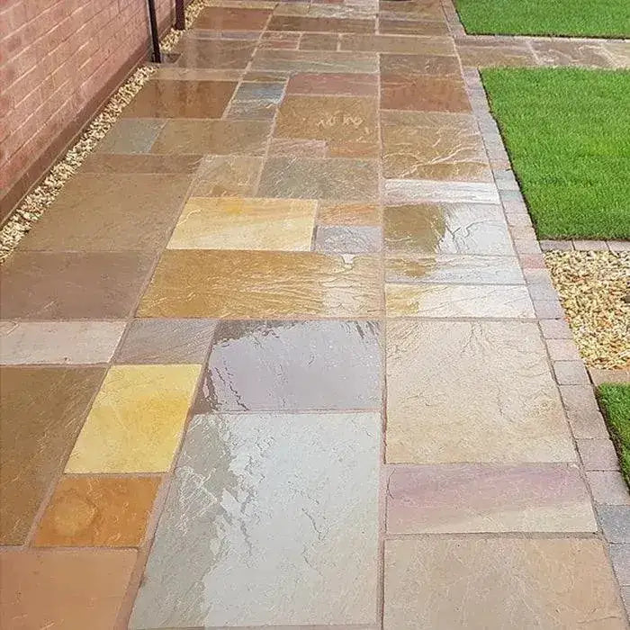 Rippon Buff Indian Sandstone Paving 900 x 600