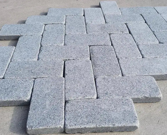 Tumbled Granite Setts for Paving Edging 200x100x30 | Paving Slabs UK