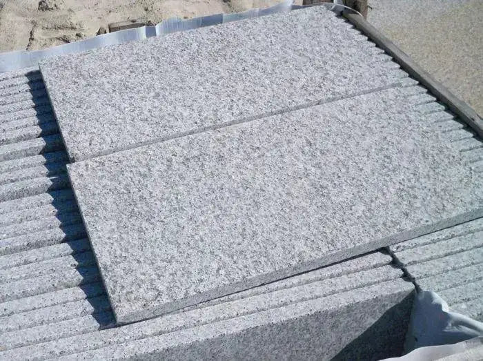 Silver Grey Granite Paving Plank Linear 900 x 200