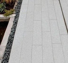 Silver Grey Granite Paving Plank Linear 900 x 200