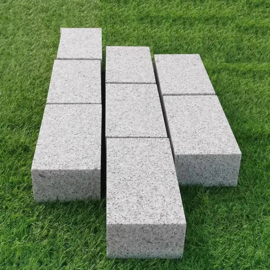 Sawn Granite Setts Silver Grey Edging Stone 200 x 100 x 50