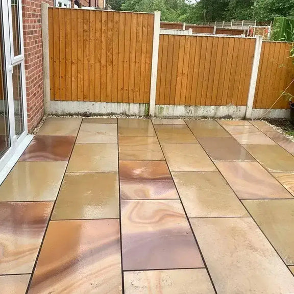 Smooth Indian Sandstone Paving Rippon Buff 900 x 600