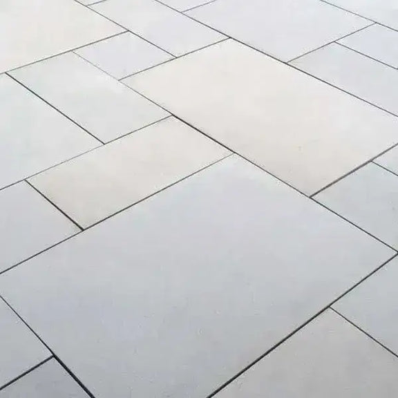 Kandla Grey Smooth Indian Sandstone Paving Patio Packs | Paving Slabs UK