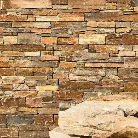 Golden Quartz Stone Cladding Z Tiles Clad Panels - Paving Slabs UK