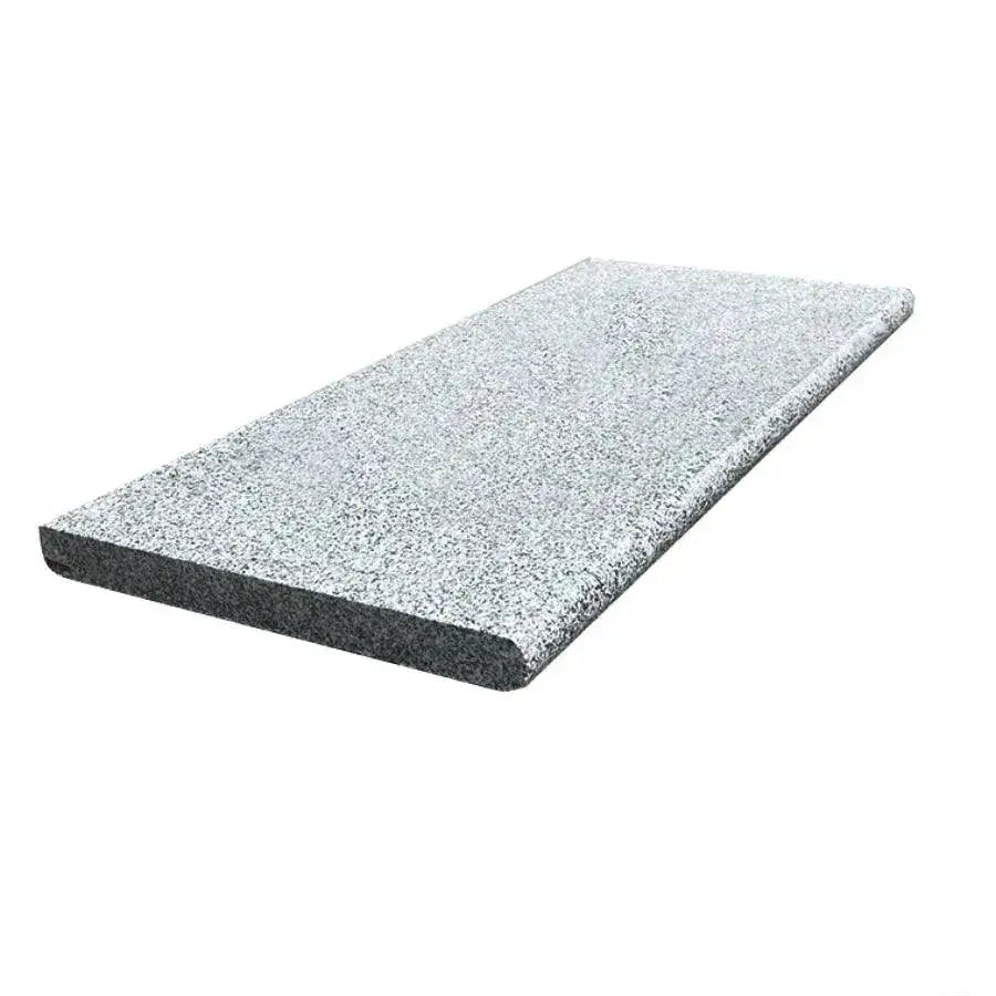 Bullnose Steps Silver Grey Granite 900x400x40 | Paving Slabs UK