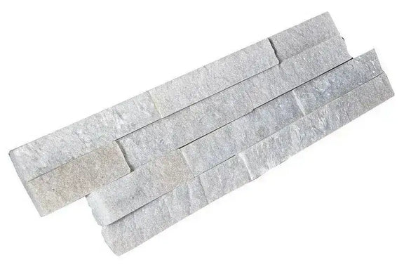 White Quartz Sparkle Split Face Tiles 360 x 100 - Paving Slabs UK